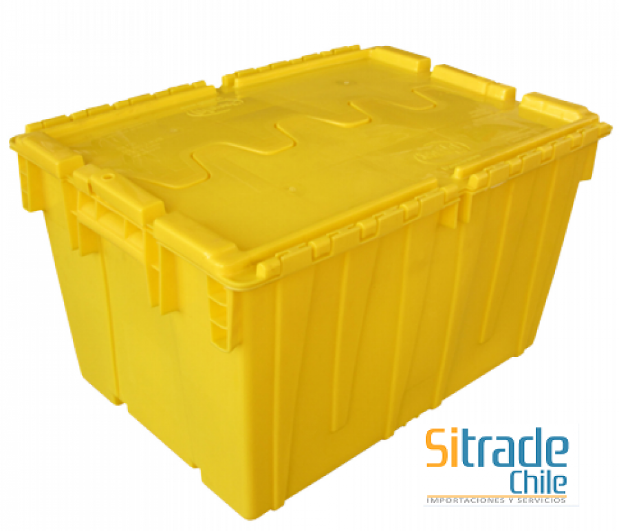 Caja Logistica 52 Litros Amarilla | Sitrade Chile